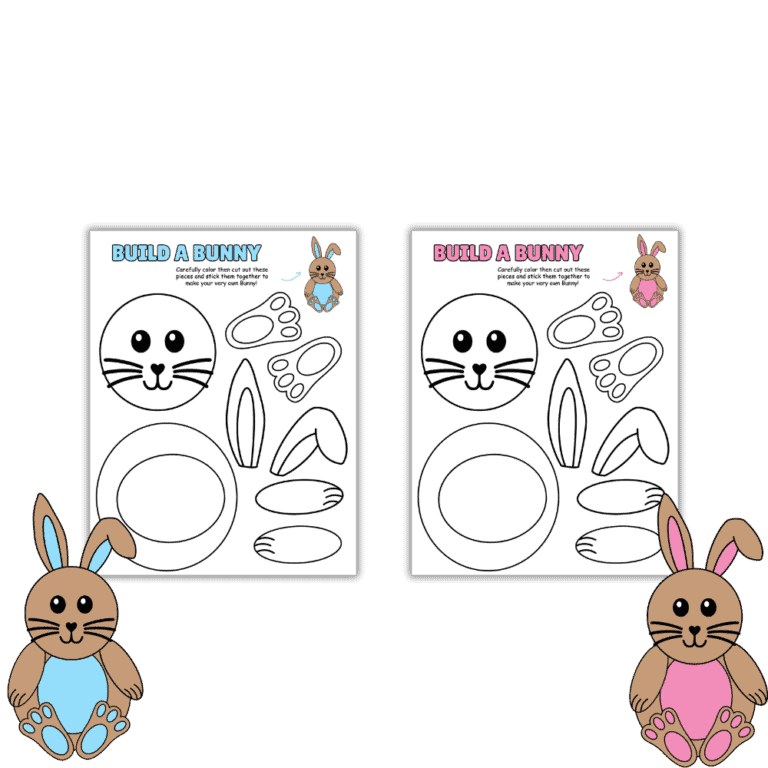 Free Printable Build a Bunny Craft for Kids - Add A Little Adventure
