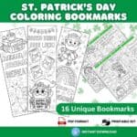 Free St. Patrick's Day Coloring Bookmarks for Kids