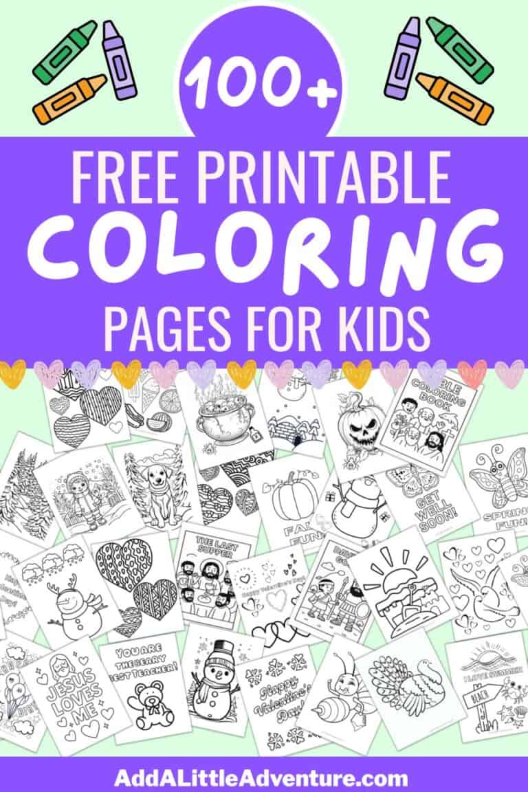 100+ Free Printable Coloring Pages for Kids (Cute, Seasonal, and ...
