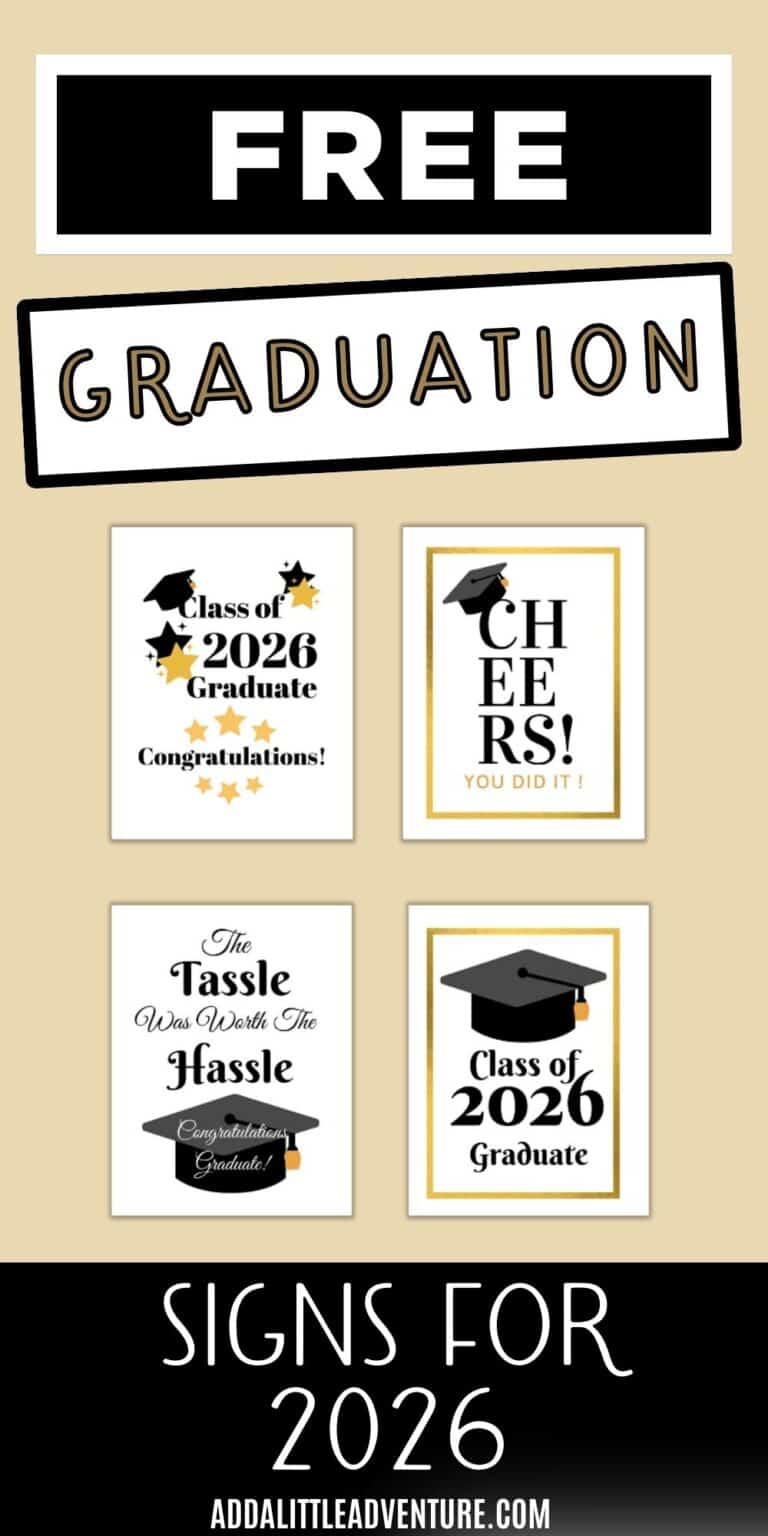 Printable Graduation Signs {Free PDF Download}