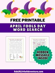 Free Printable April Fools Day Word Search (Fun Puzzle for Kids)