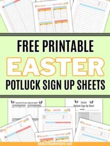 Easter Potluck Planning: Free Sign Up Sheets & Tips
