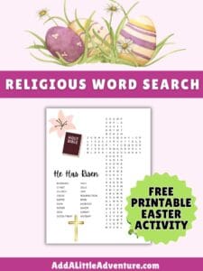 Free Printable Religious Easter Word Search – Download Now!
