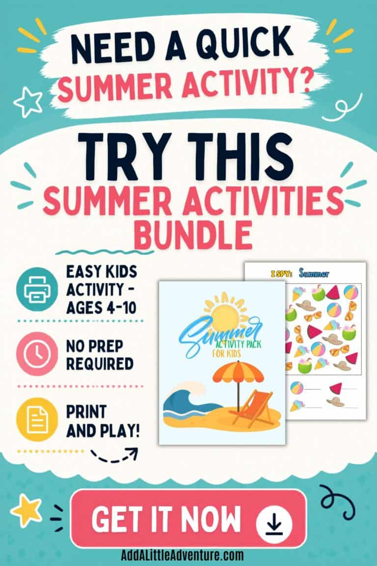 30+ Printable Summer Activities for Kids (Easy, Screen-Free Fun!)